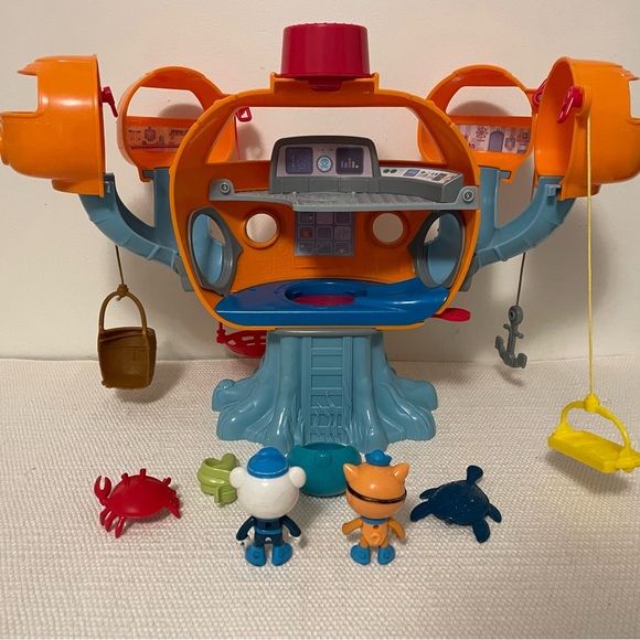 Toys | Octonauts Octopod Light Blue Base Complete Set With Figures And ...